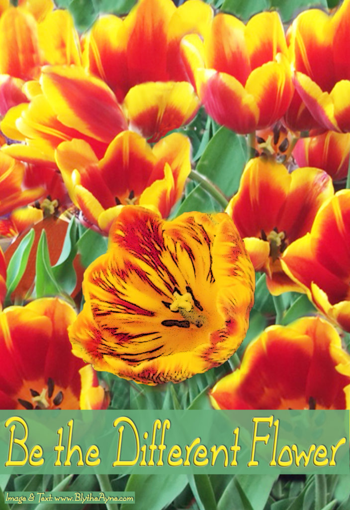 Be The Different Flower - Blythe Ayne