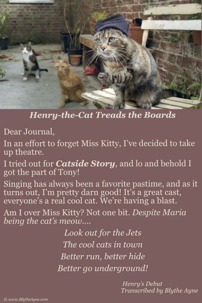 Henry-the-Cat Treads the Boards in Catside Story - Blythe Ayne